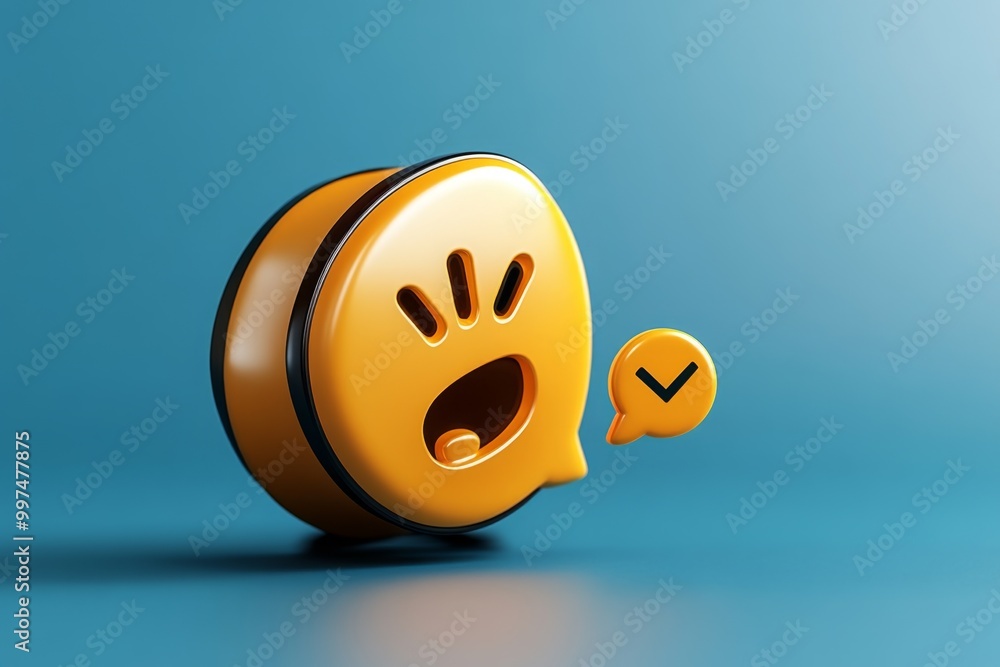 Minimal customer support chat icon, with a speech bubble and a small ...