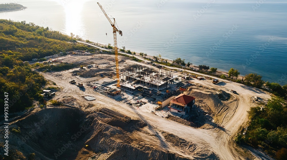 The construction of tourist bases in picturesque locations, designed to ...