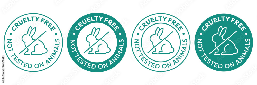 Poster Cruelty Free label, logo, badge, icon, sticker, symbol, emblem ...