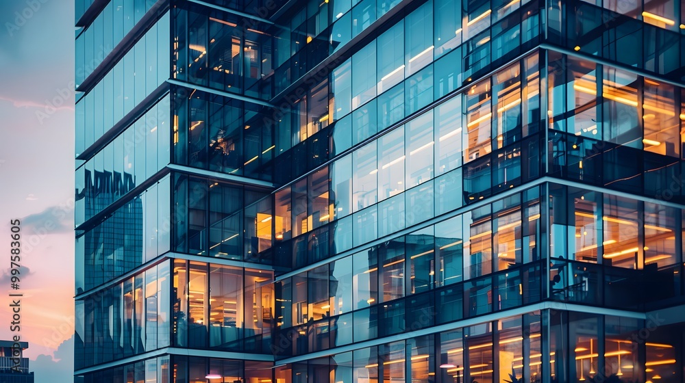 Imagine a modern office building with advanced HVAC systems, energy ...