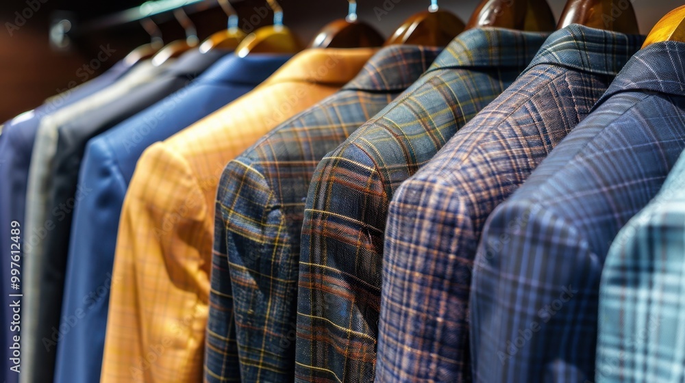 Men's Suits: Tailored garments usually made of wool or synthetic fibers ...