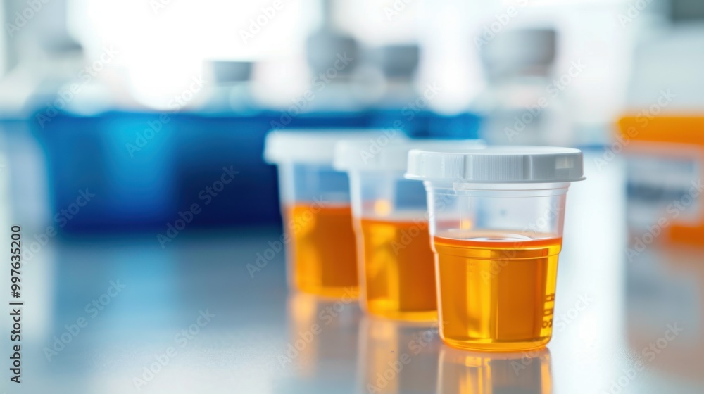 Specimen Cups: Sterile plastic containers designed for collecting urine ...