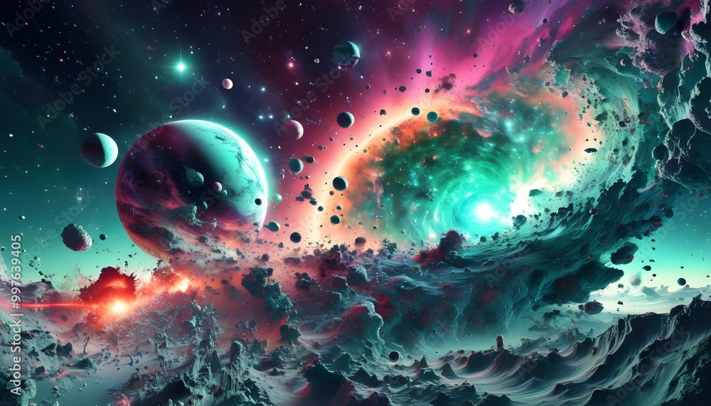 Surreal Cosmic Photo Manipulation Featuring Rupesnigra with Clean Lines ...