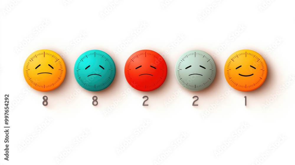 Pain Emotion Meter, visual representation of pain levels from no pain ...