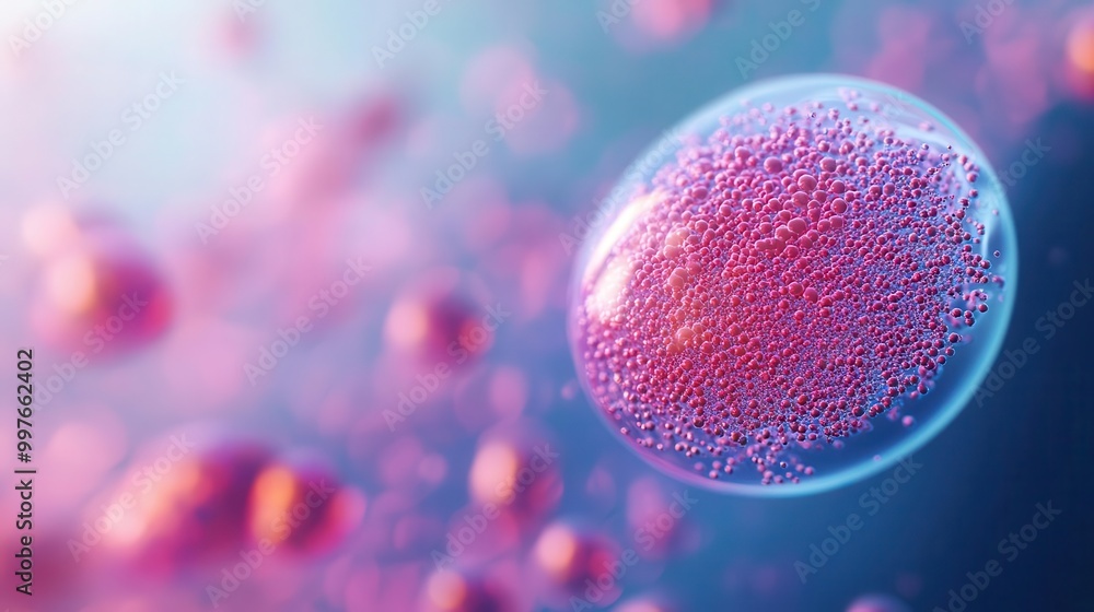 Microscopic visualization of genetic material in an embryo, embryo ...