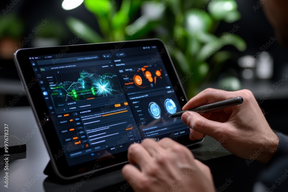 Hyper-realistic customer data entry, where a customer fills out ...