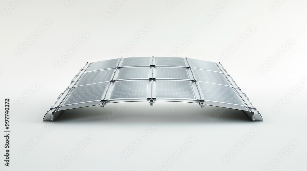 futuristic solar energy module with precise details, showcasing sleek ...