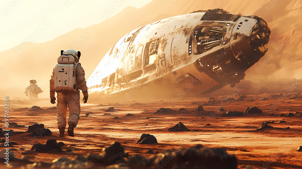 Majestic alien relics discovered on mars by astronauts futuristic ...