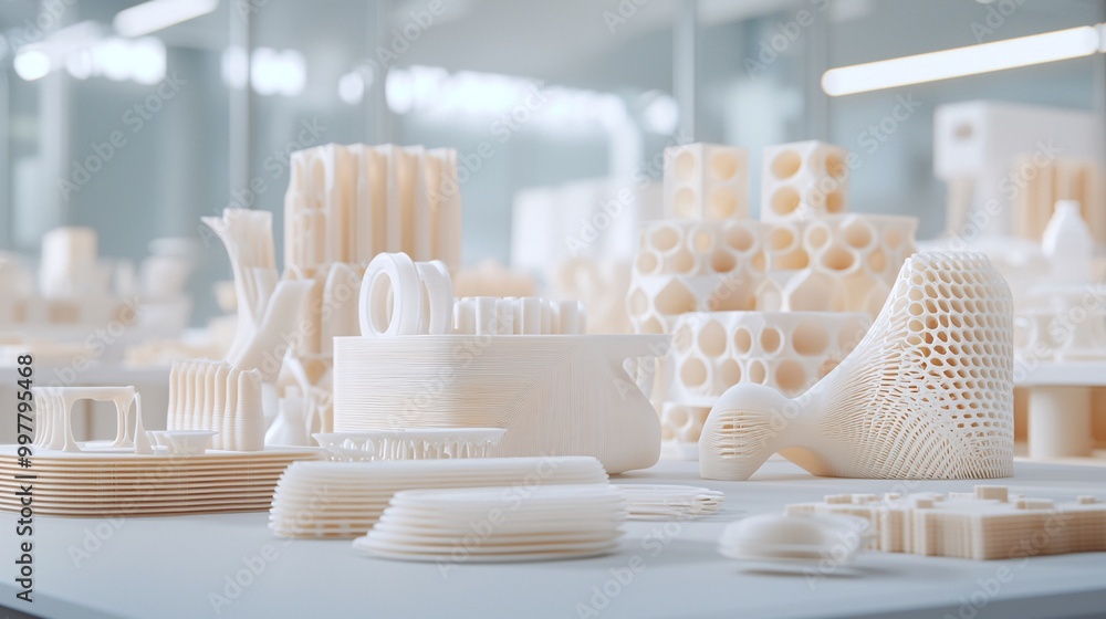 AI-powered design software creating 3D-printed objects based on user inputs and real-time ...