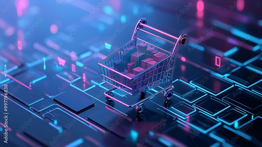 AI analyzing user behavior and generating custom e-commerce layouts for ...