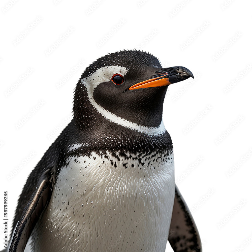 penguin with transparent background PNG and JPEG image Stock Photo ...