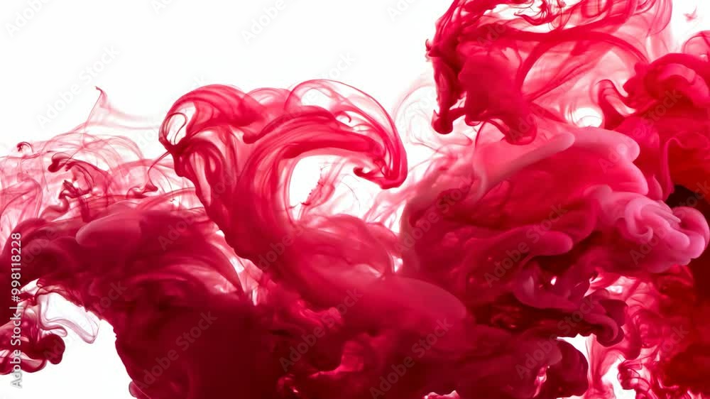 A red smoke trail, which is a symbol of passion and intensity. The red ...