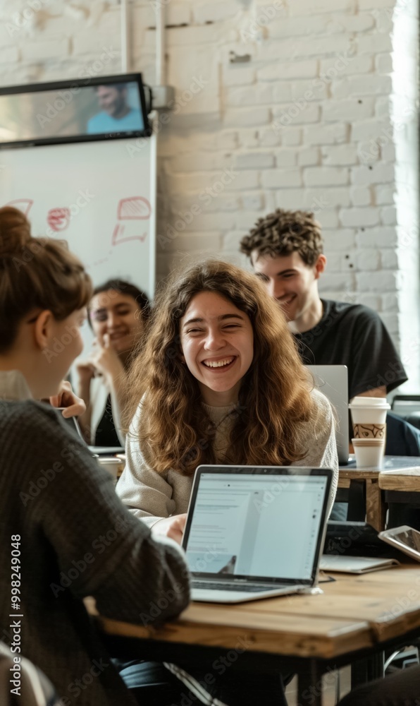 Diverse group of young professionals focused on brainstorming and ...