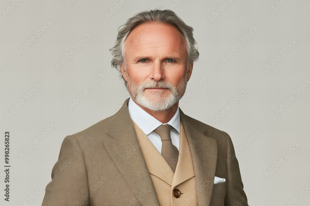 Portrait of middle-aged European man, mature male model photos for ...