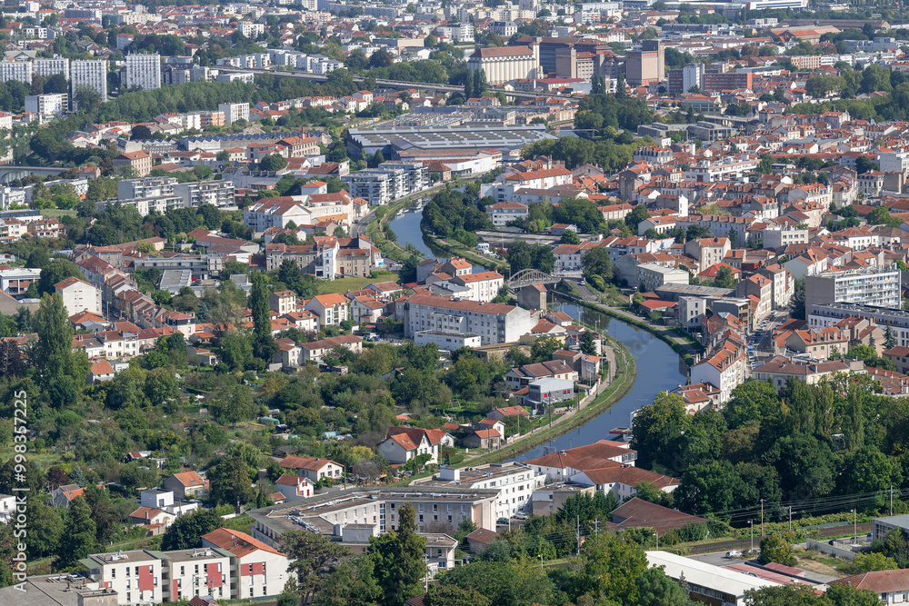 Nancy, France - September 21th 2024 : View Nancy metropolis seen from ...