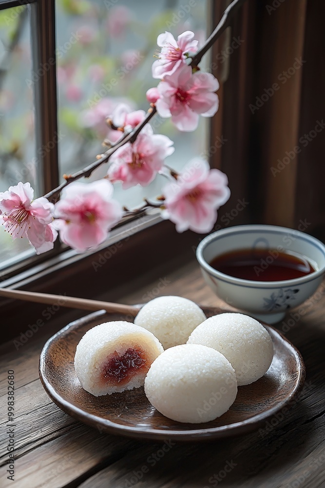 Daifuku - A soft rice cake filled with sweet red bean paste or other ...