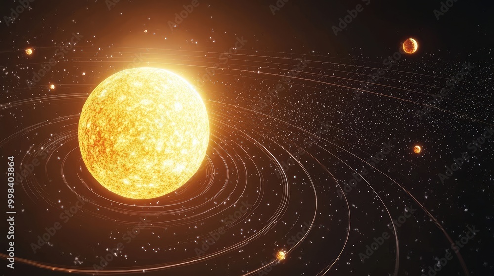 Solar System Dance: Create a depiction of the solar system with stars ...