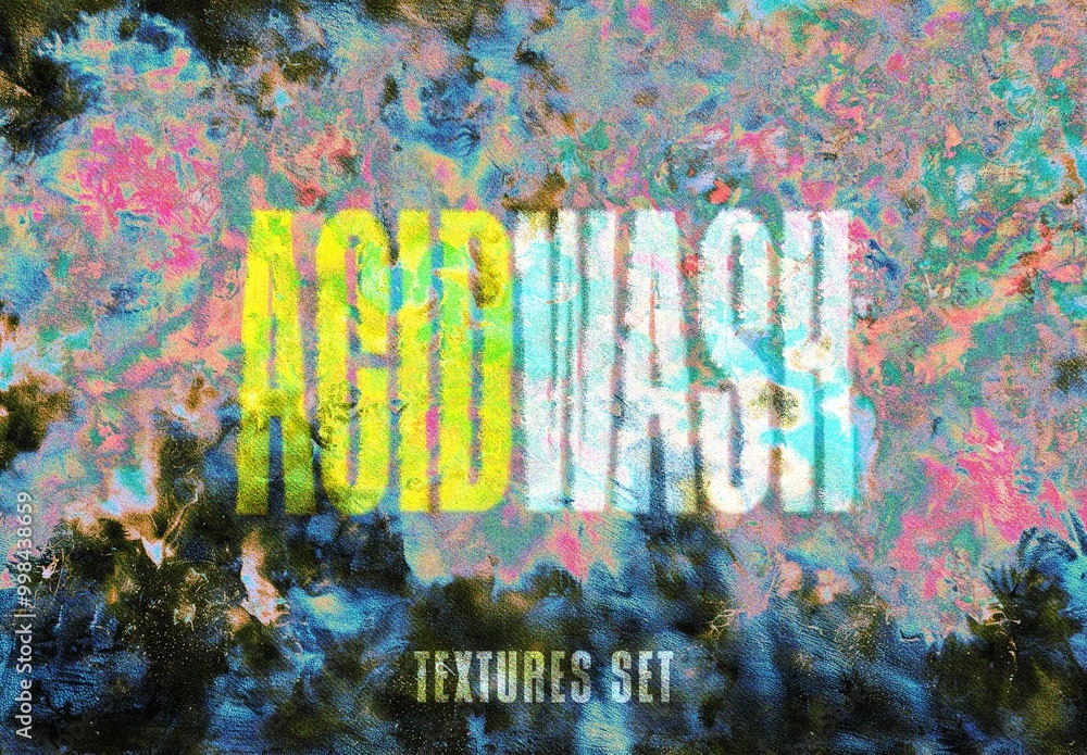 Acid Wash Textures Mockup With Generative AI Stock Template | Adobe Stock