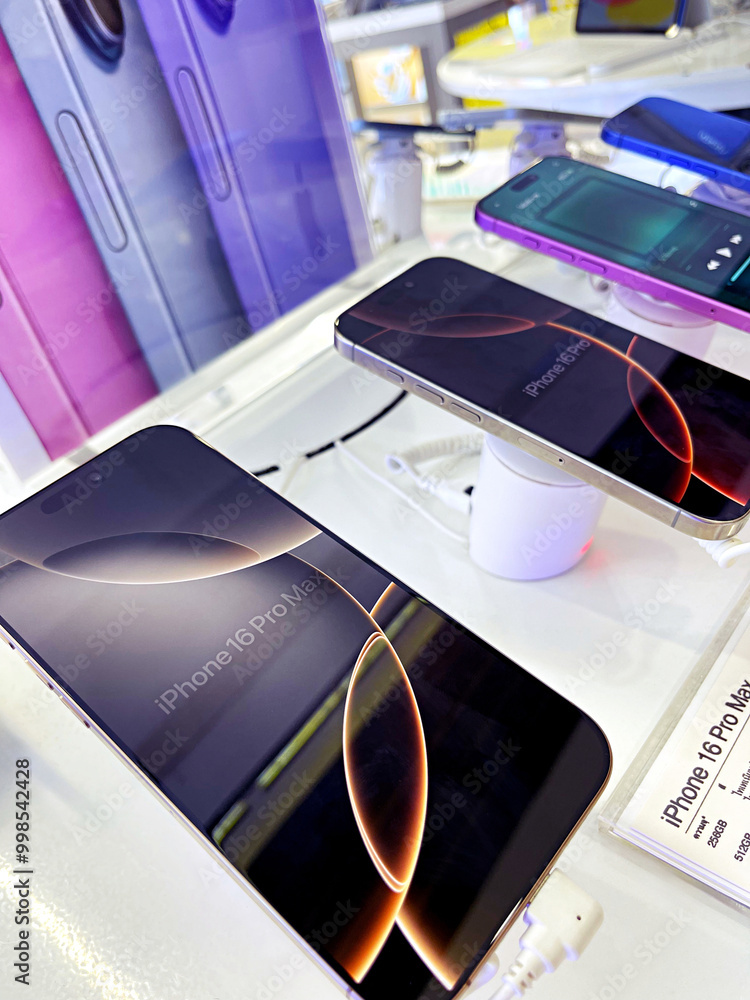 Apple brand store. New smartphones iPhone 16 Pro Max, iPhone 16 Pro on ...