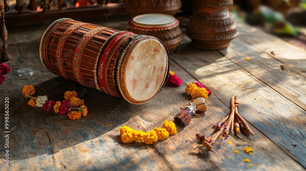 Minimalist background capturing the essence of Vijaya Dashami and Maha ...