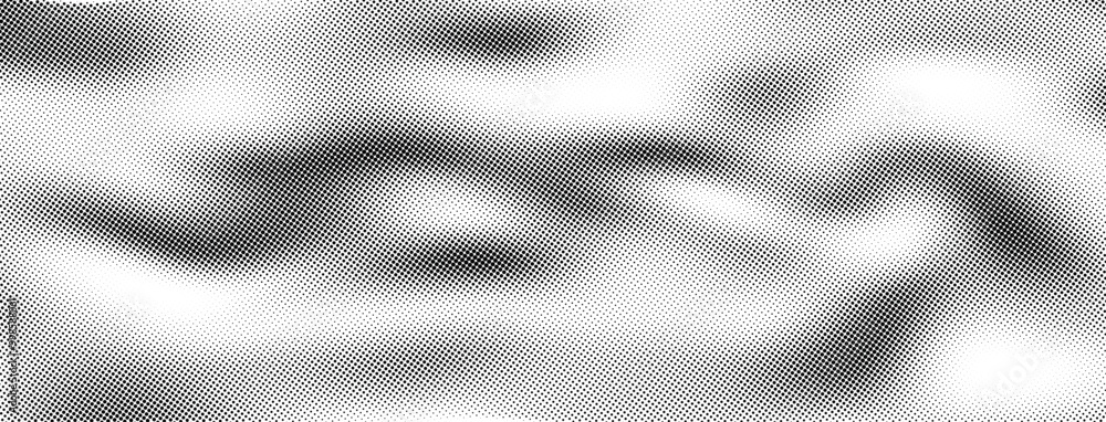 Retro poster with a dot gradient background, grunge texture, and comic ...