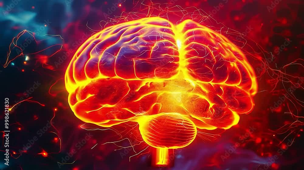 Brain head human mental idea mind, Futuristic medical research of brain ...