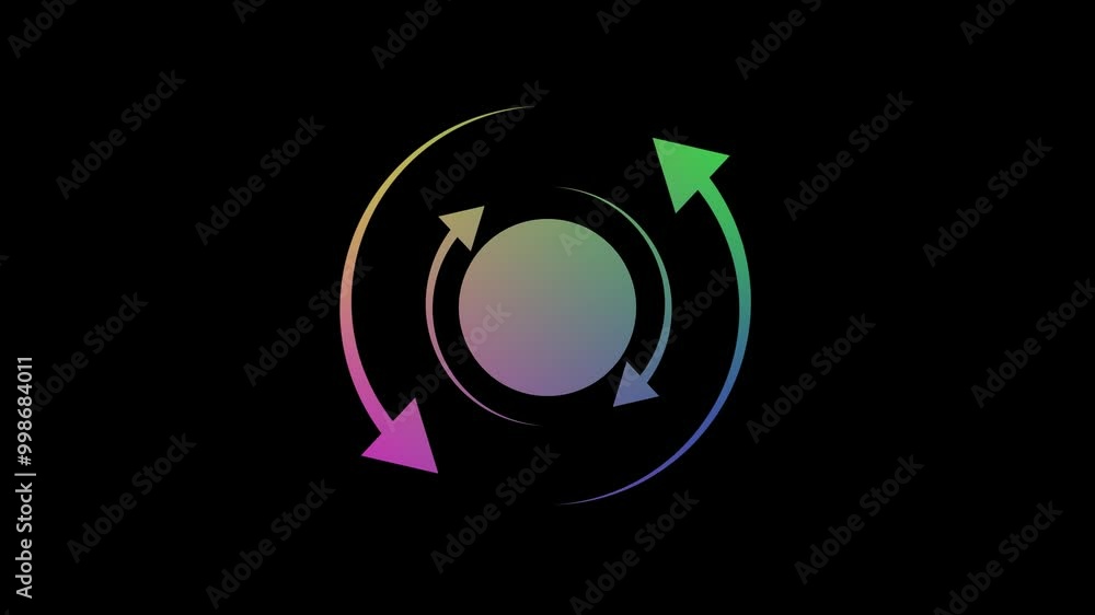 circle arrow icon refresh and reload animated. Circle Animated Hand ...