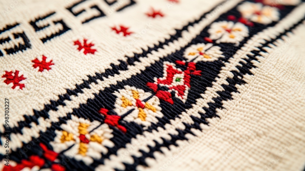 Traditional palestinian embroidery on thobe: cultural heritage textile ...