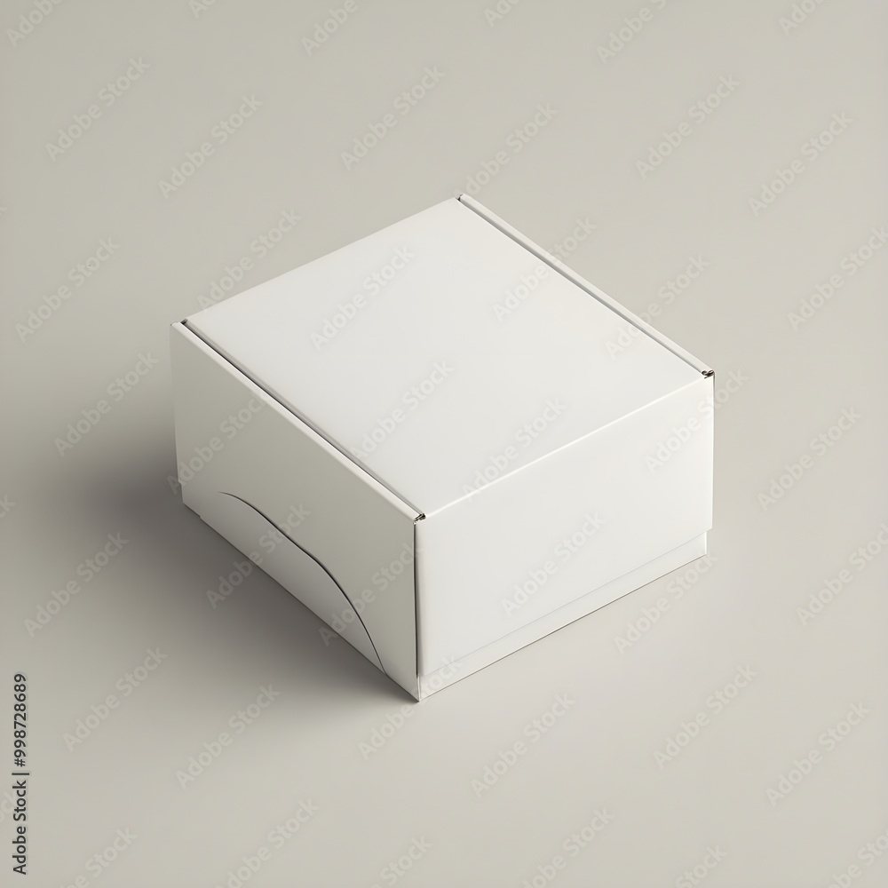 Blank White Cardboard Box Mockup Packaging Design Shipping Gift Box ...