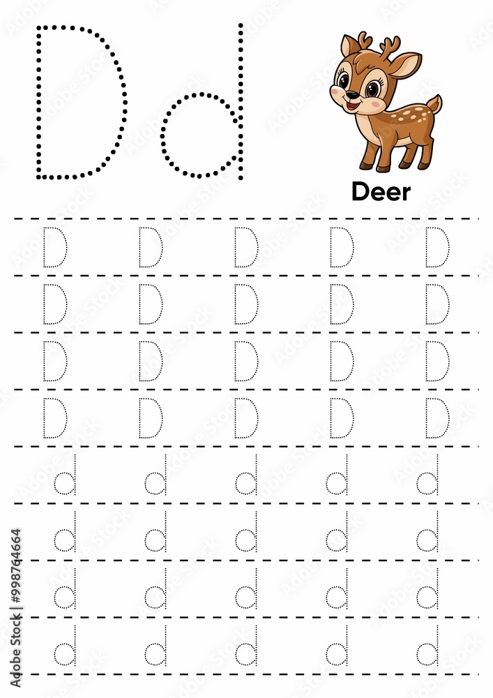 A-Z Alphabet Tracing Work Sheet for Kids, A4 Size Paper Ready for Print ...