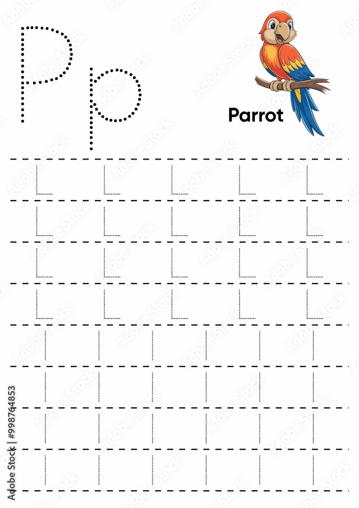 A-Z Alphabet Tracing Work Sheet for Kids, A4 Size Paper Ready for Print ...