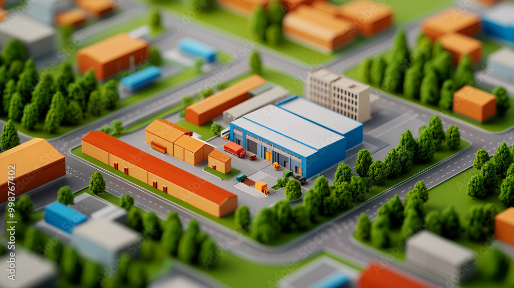 High-Resolution Supply Chain Map, professional digital map that ...