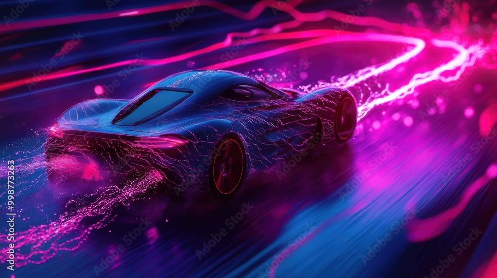 Revolutionary motorsport design racing through a magnetic field ...