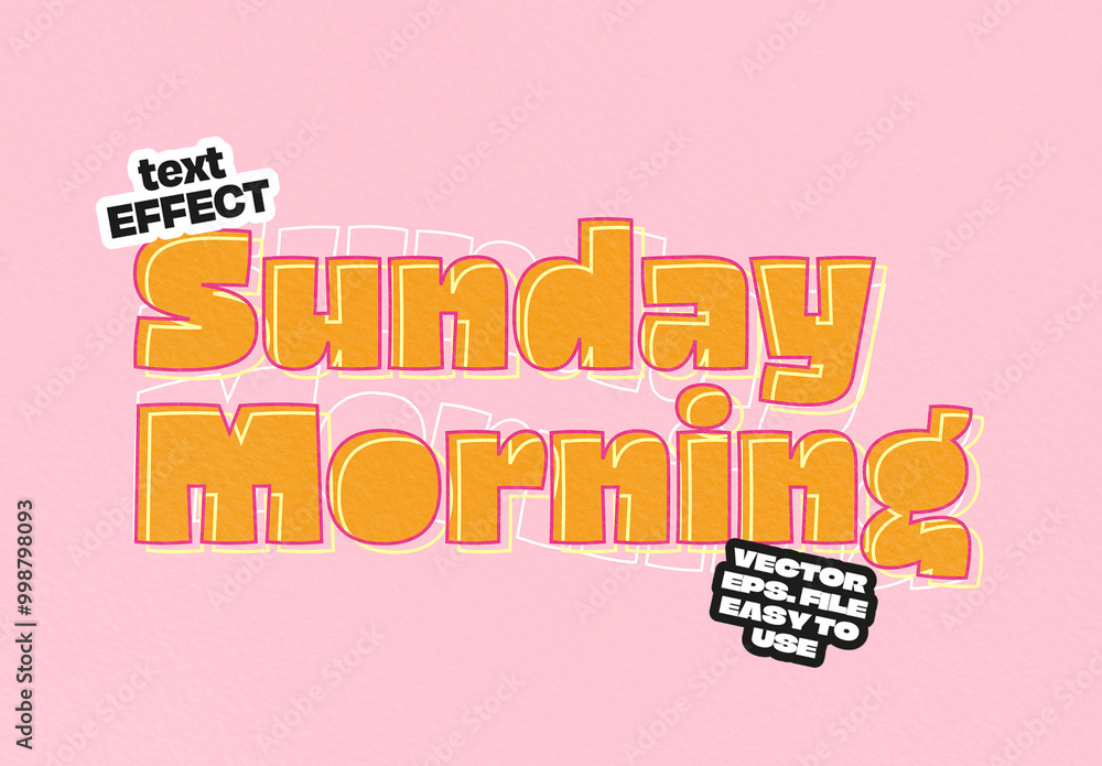 Funny Cartoon Text Effect Stock Template | Adobe Stock
