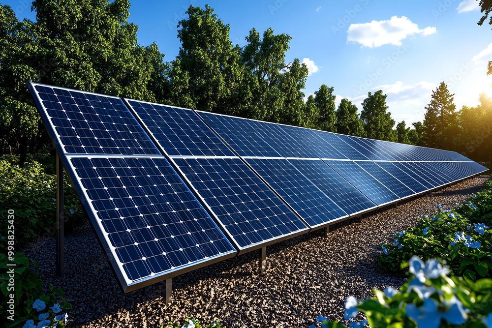 Digital 3D solar panel system, showing an interactive model of how ...