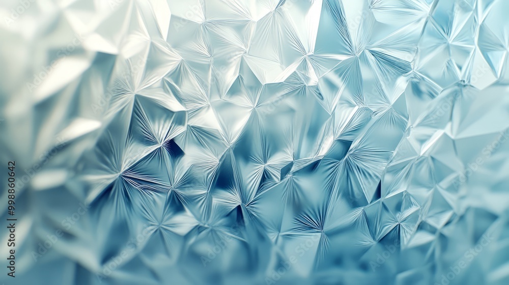 Geometric frost patterns on a window, creating a stunning visual ...