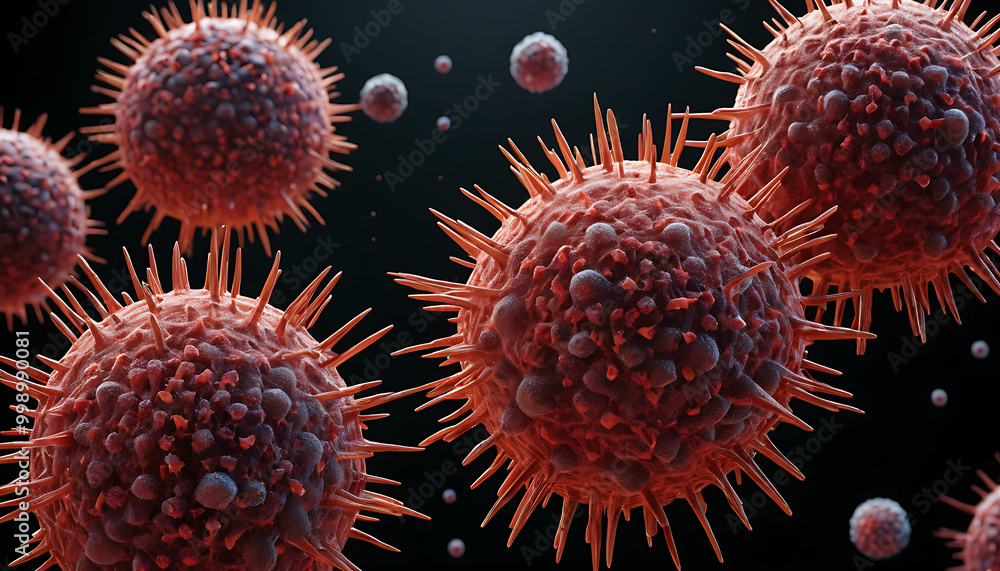 Hyper-Realistic 3D Rendering of Mpox Virus Attacking Human Skin Cells ...