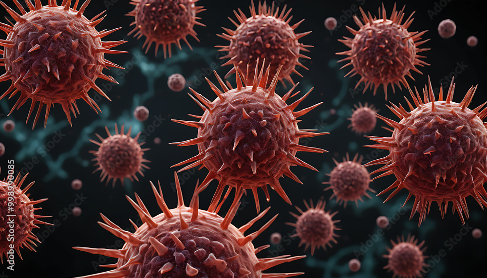 Hyper-Realistic 3D Rendering of Mpox Virus Attacking Human Skin Cells ...