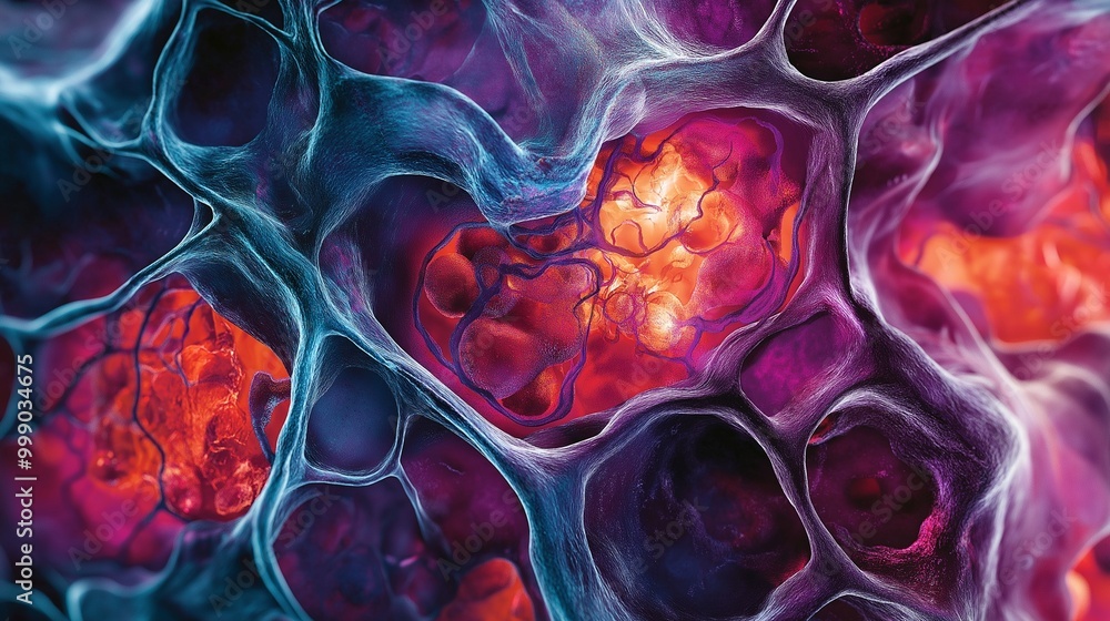 healthy heart tissue, displaying the cardiac muscle cells Stock Photo ...