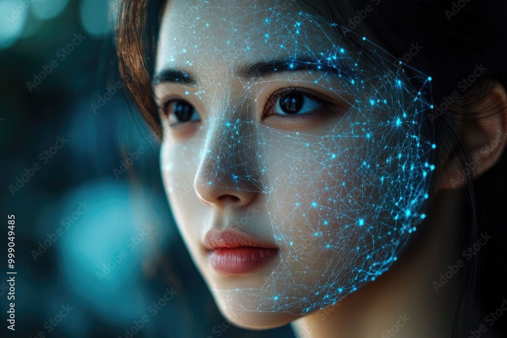 Facial scan: advanced biometric line, the detailed integration of ...