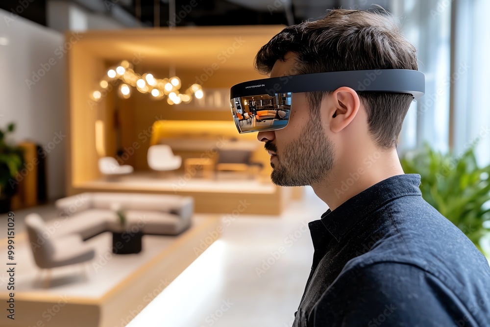 Interior designer using AR, where a client visualizes how different ...