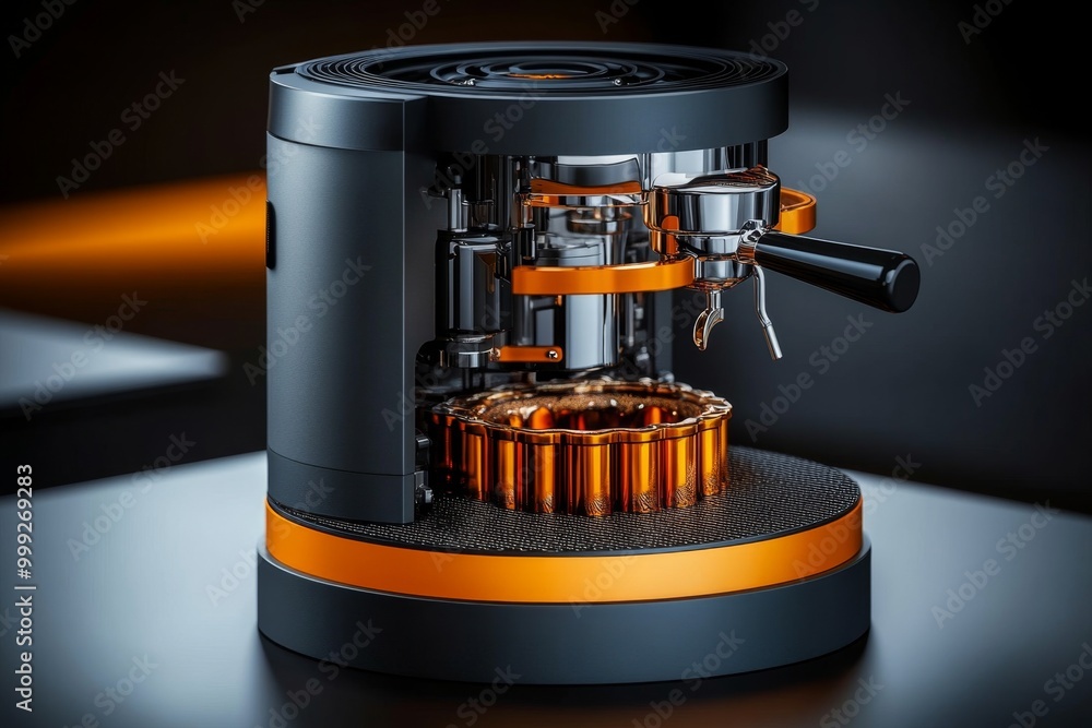 3D-rendered espresso machine, where users can view and explore every ...