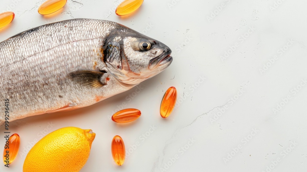 Omega 3 and Protein Rich Fish Highlighting Nutrients for Heart and ...