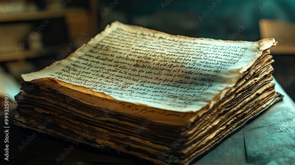 8K Detailed Picture of Ancient Manuscript with Invisible Ink: Revealed ...