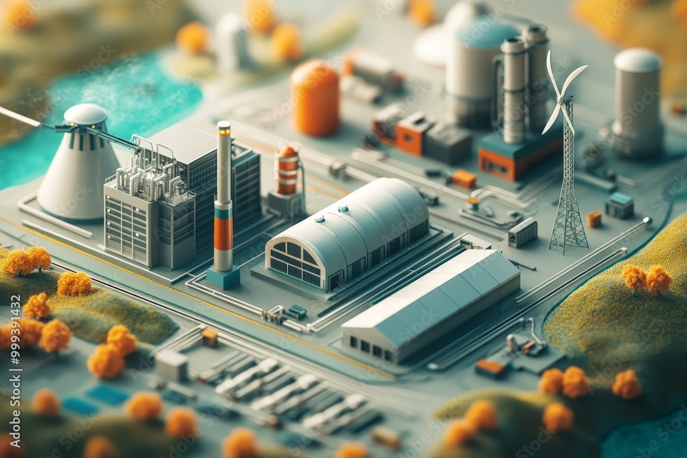 A sustainable energy system visualized by a network of renewable energy ...