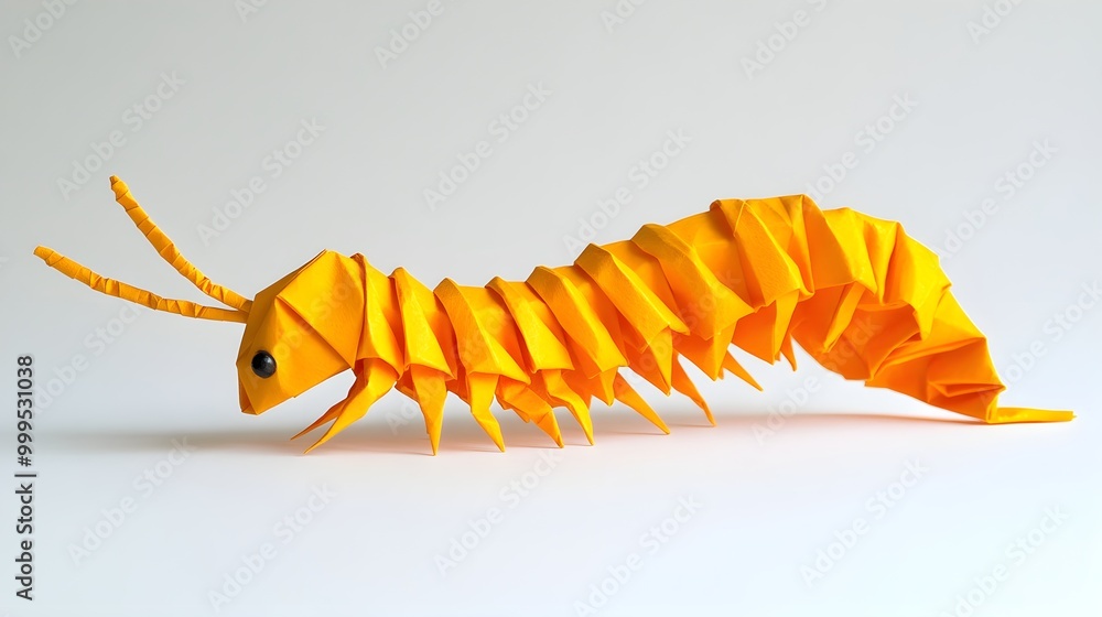 create An origami A Cute Centipede: Arthropods with many legs , in a ...
