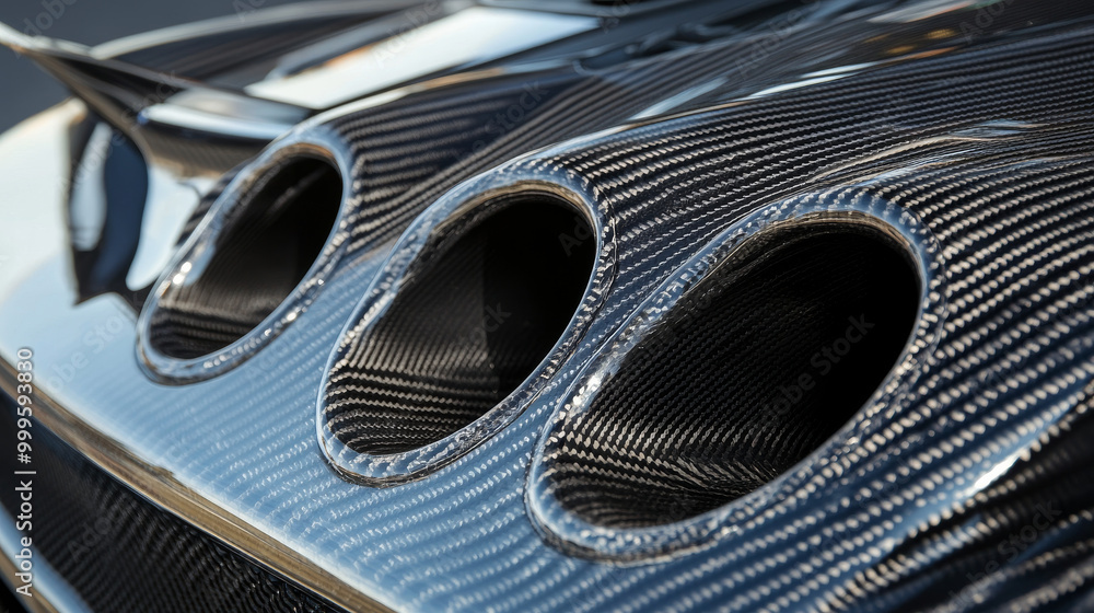 These car parts are made from a strong, lightweight material called ...