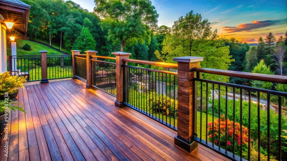 Transform your outdoor spaces with innovative deck railing designs that ...