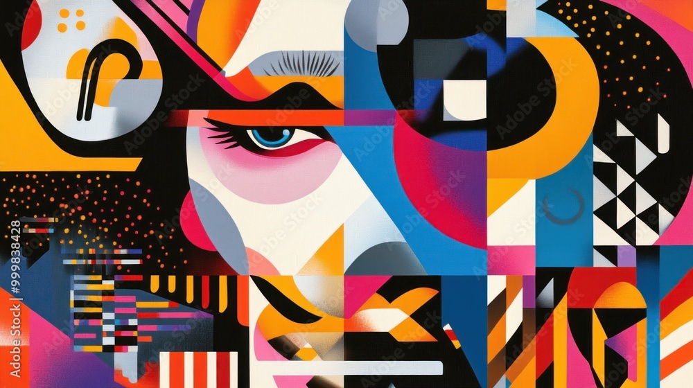 Art prints with bold graphic designs, clean lines, and vibrant patterns ...