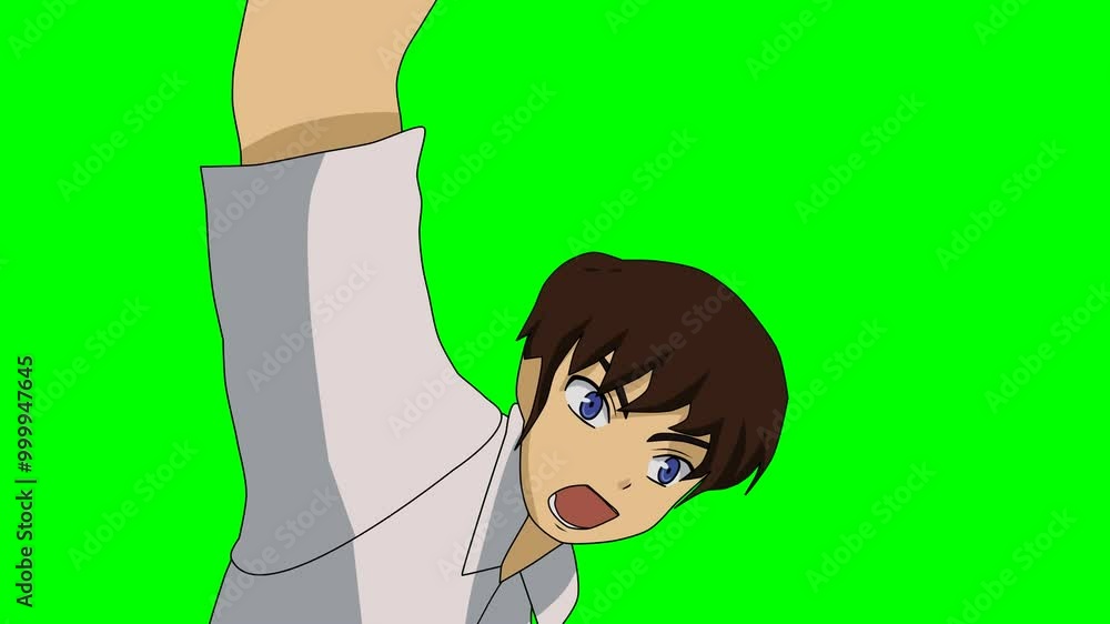 2d animated character of Group fights and beatings in school, punching ...